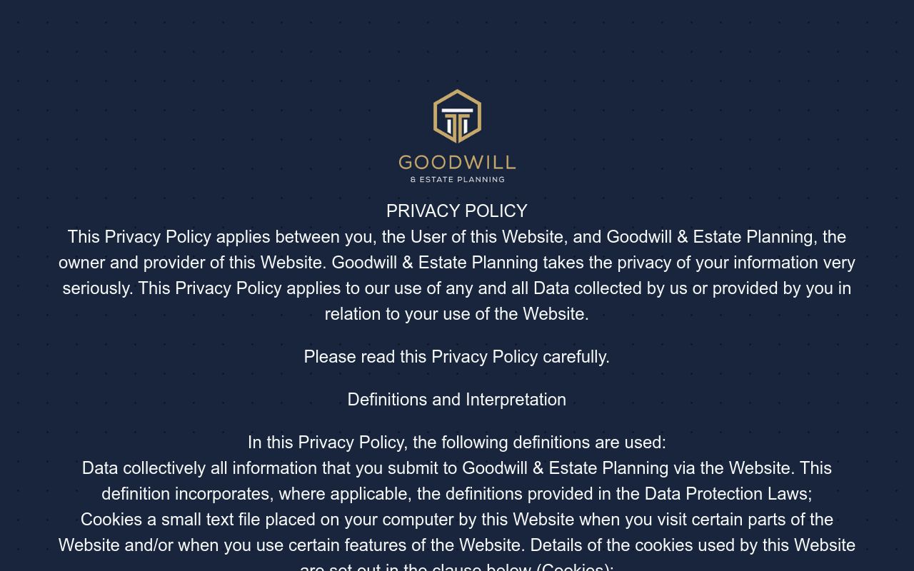 Goodwill Privacy Policy